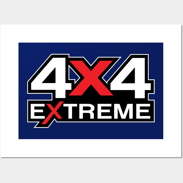 4X4 Offroad Decal - Extreme, White & Red - Extreme Offroad - Posters ...