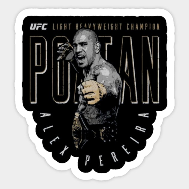 Alex Pereira Arrow Pose - Alex Pereira - Sticker | TeePublic