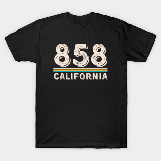 California Area Code 858 - California Area Code 858 - T-Shirt | TeePublic
