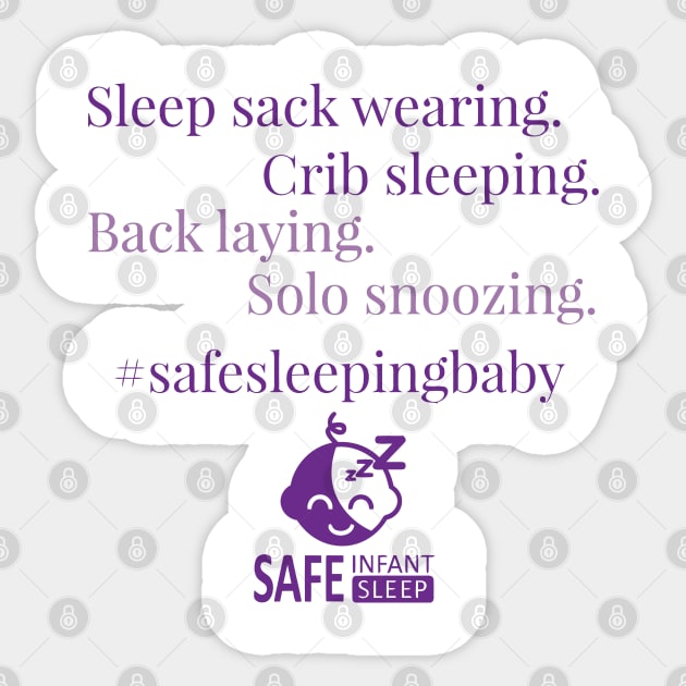 Safe Sleeping Baby - Safe Sleep - Sticker | TeePublic