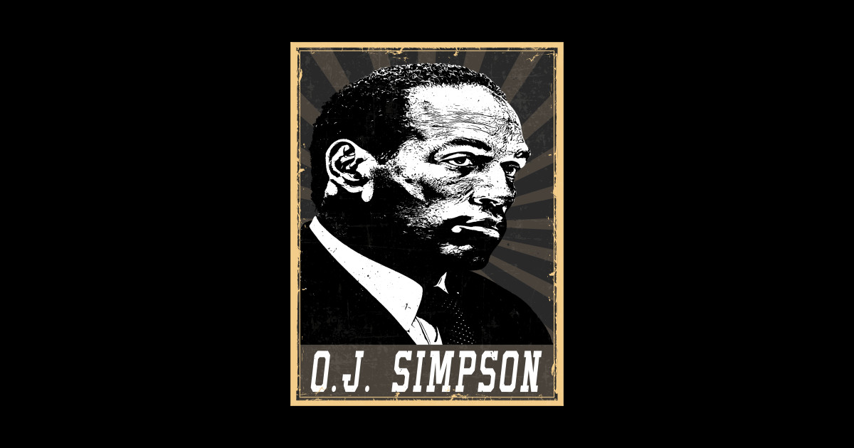 80s Style O.J. Simpson - Oj Simpson - Sticker | TeePublic