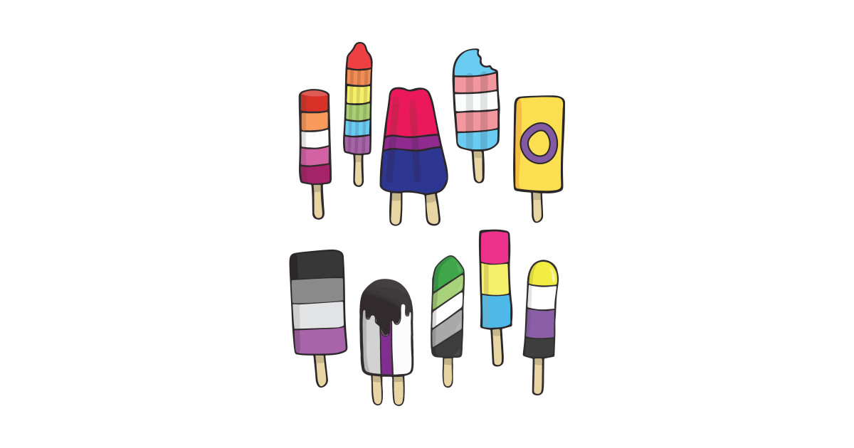 LGBTQ Popsicles - Lgbtq - T-Shirt | TeePublic