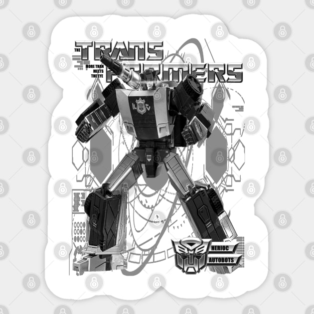 More than meets the eye RED ALERT - Transformers - Sticker | TeePublic