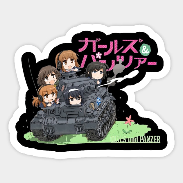 Girls Und Panzer Chibi - Girls Und Panzer Chibi - Sticker | TeePublic