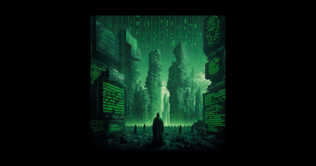 The Matrix City Coded - The Matrix City - Sticker | TeePublic
