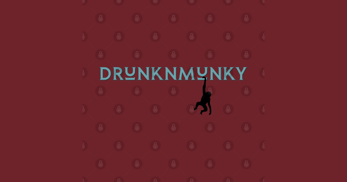 drunknmunky 's drunk monkey - Monkey - T-Shirt | TeePublic