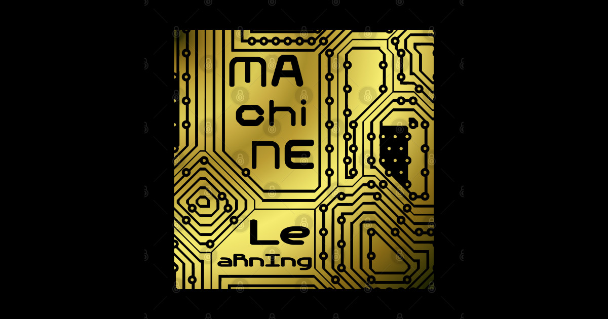 Machine Learning Computer Micro Chip Black Gold - Machine Learning ...