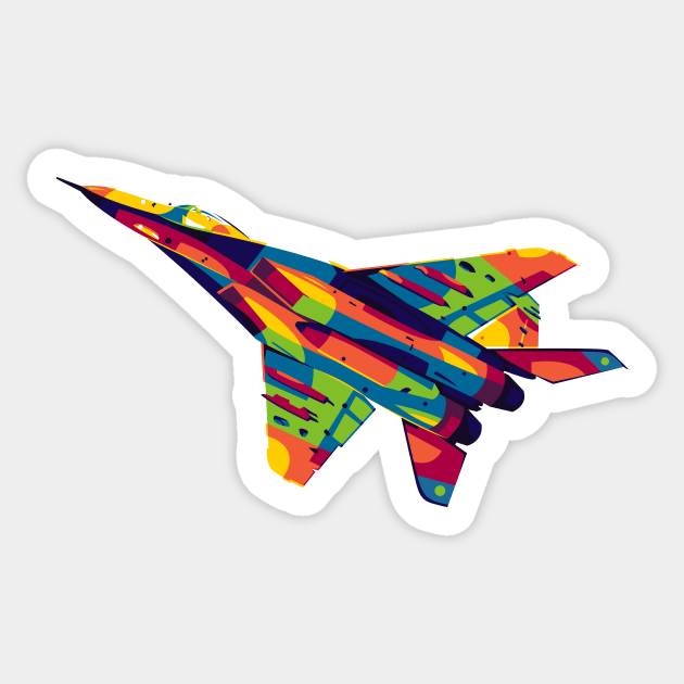 MiG-29A Flying - Mig 29 - Sticker | TeePublic