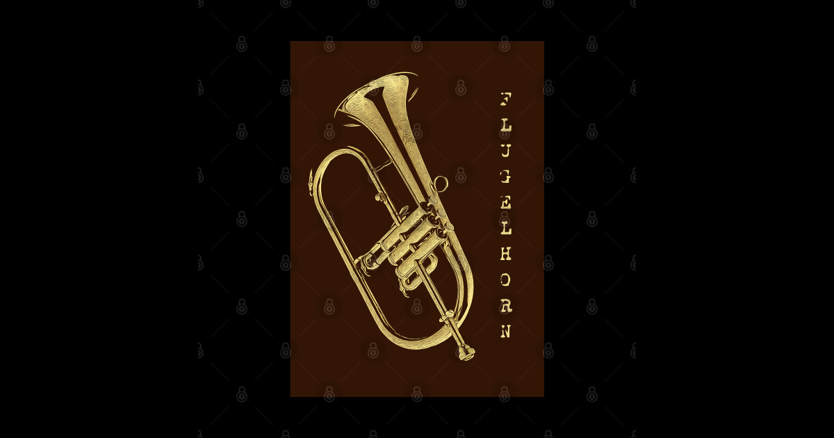 Flugel horn Vintage Saxophone - Saxophone - Sticker | TeePublic