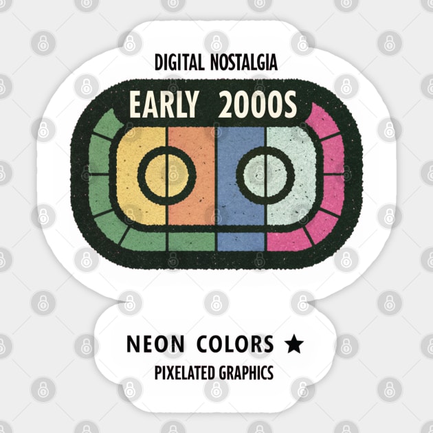 Early 2000s Retro Game Board - 2000s Nostalgia - Sticker | TeePublic
