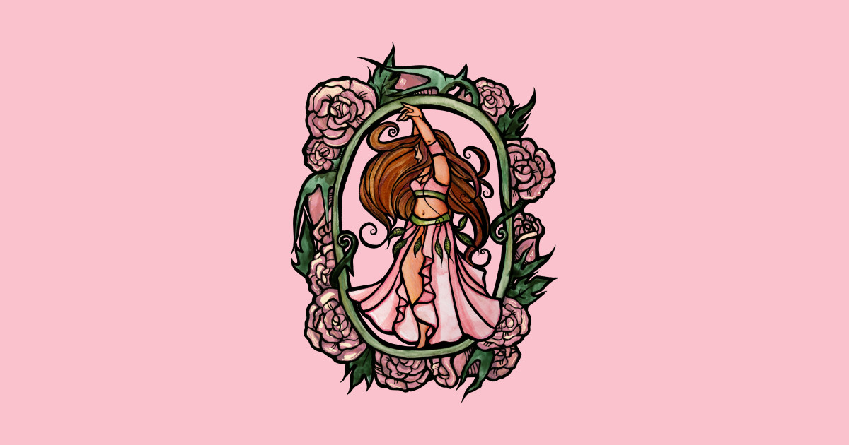 Belly Dancer Roses - Belly Dancer - T-Shirt | TeePublic