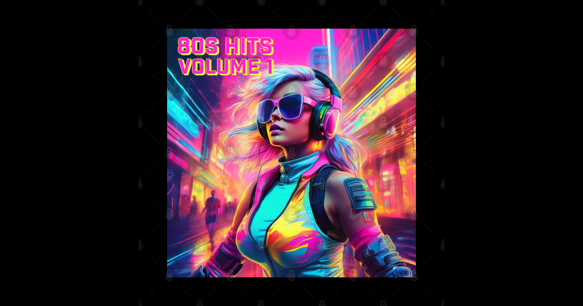 80s dance music label - 80s Music - Sticker | TeePublic