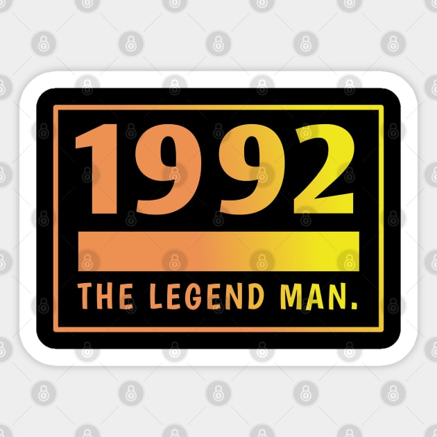 1992 birthday - 1992 Birthday - Sticker | TeePublic