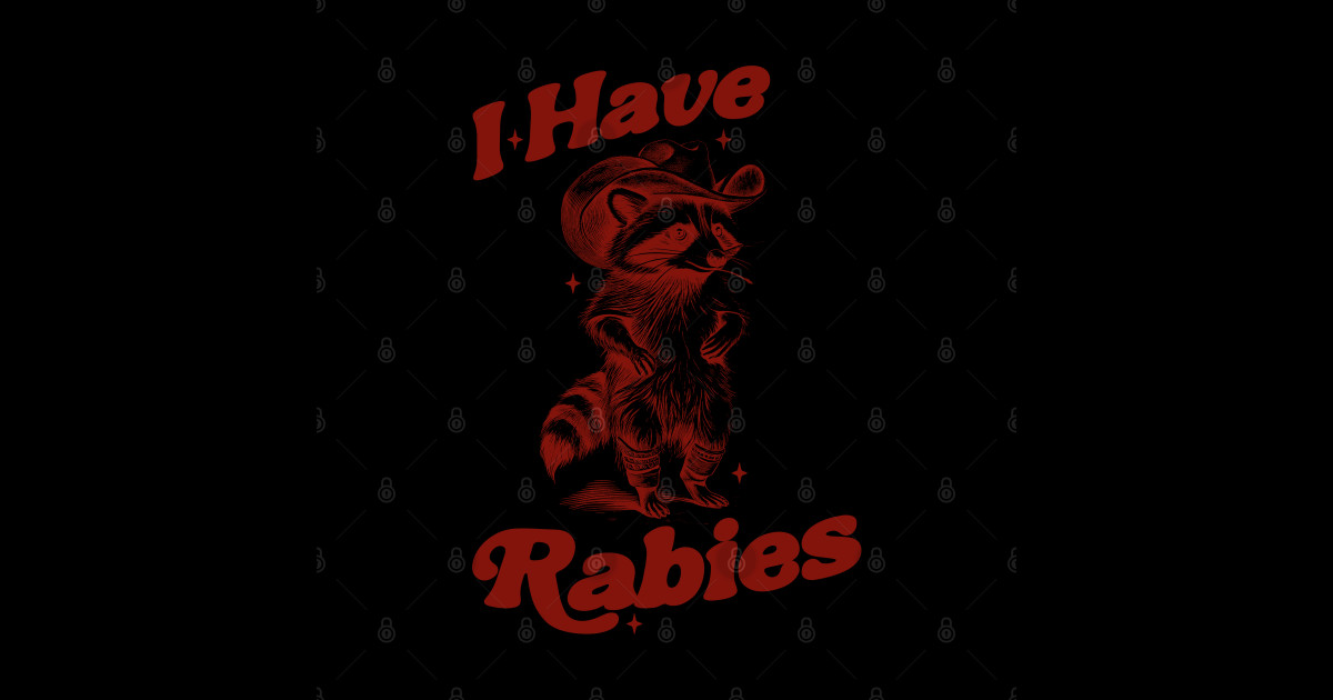 I Have Rabies, Unhinged Meme shirt, cowboy raccoon meme shirt, weird ...