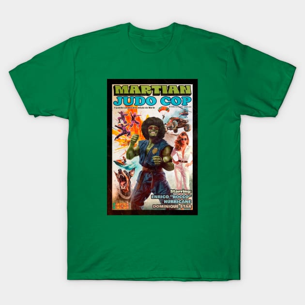 Martian Judo Cop, retro VHS design - Retro Movies - T-Shirt | TeePublic
