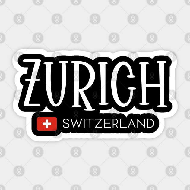 Zurich - Switzerland - Zurich - Sticker | TeePublic