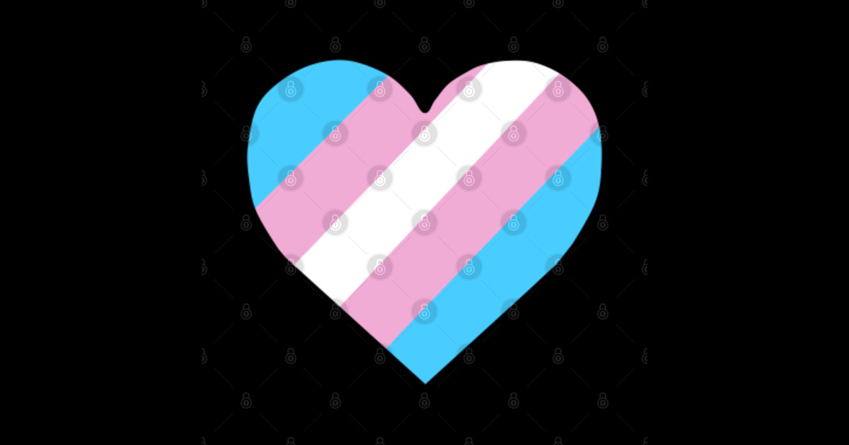 Trans Pride Heart - Pride - Sticker | TeePublic