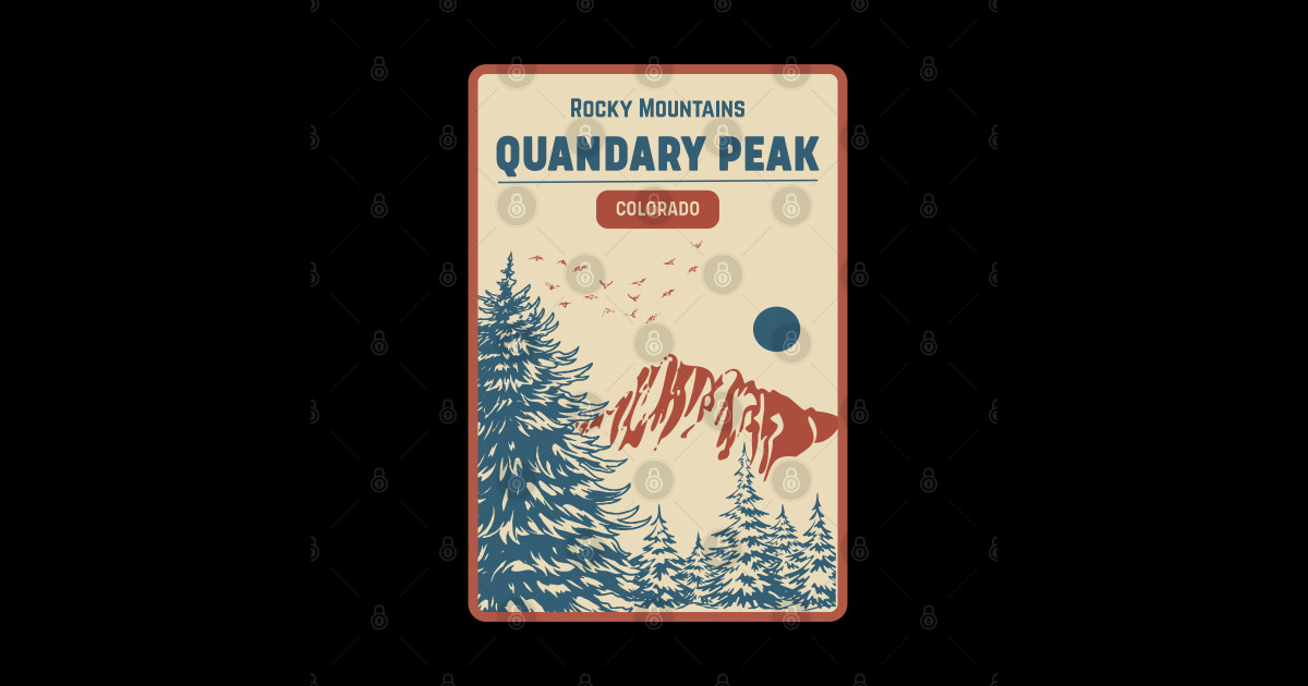 quandary peak - Quandary Peak - Sticker | TeePublic