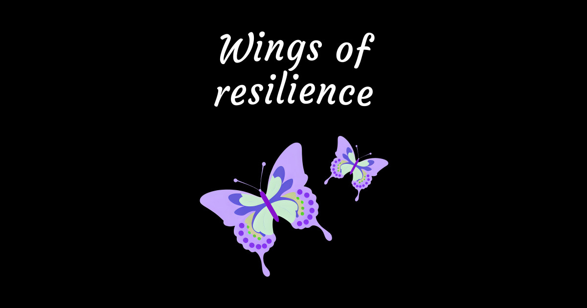 Wings of resilience - Butterfly - Sticker | TeePublic
