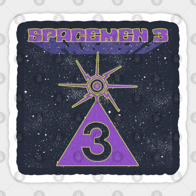 Spacemen 3 // Fanmade - Spacemen 3 - Sticker | TeePublic