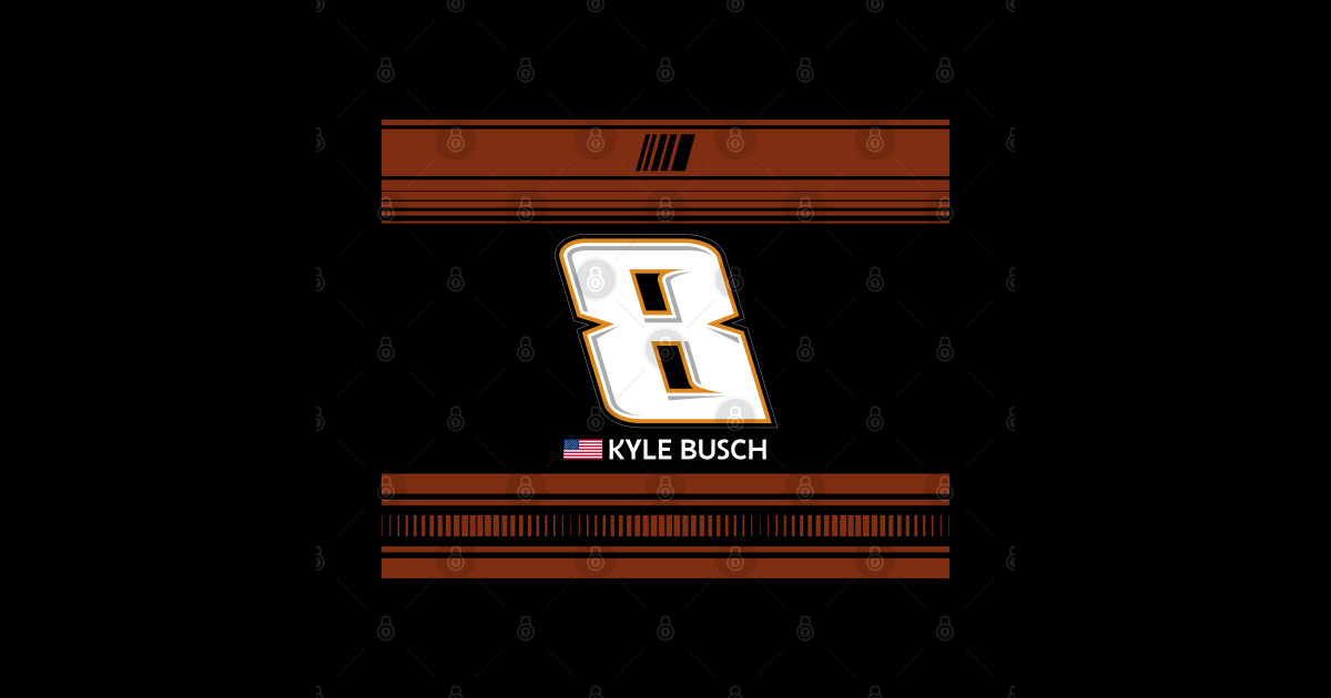Kyle Busch #8 2025 NASCAR Design - Kyle Busch - Sticker | TeePublic