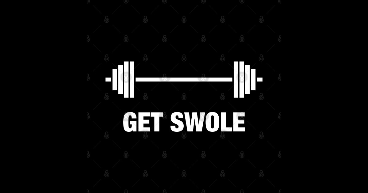 Get Swole - Fitness - Sticker | TeePublic