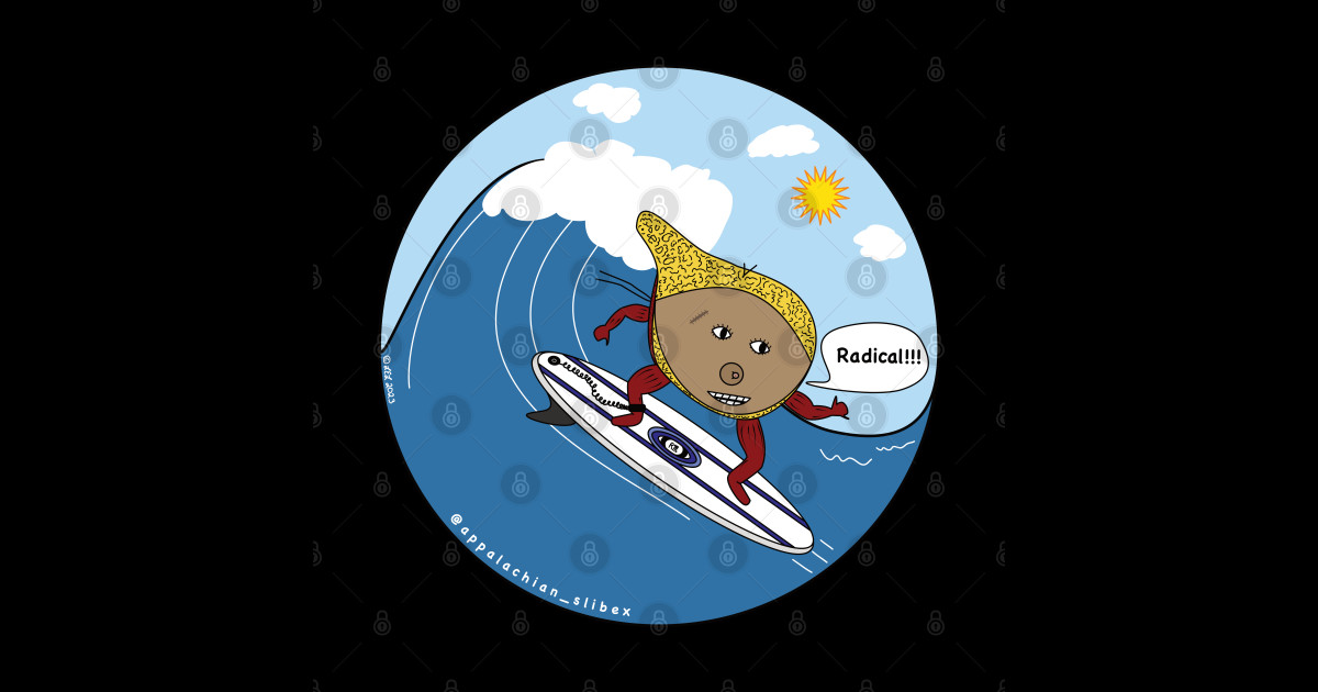 Surfing Radical Mastectomy - Breast Cancer Awareness - Sticker | TeePublic