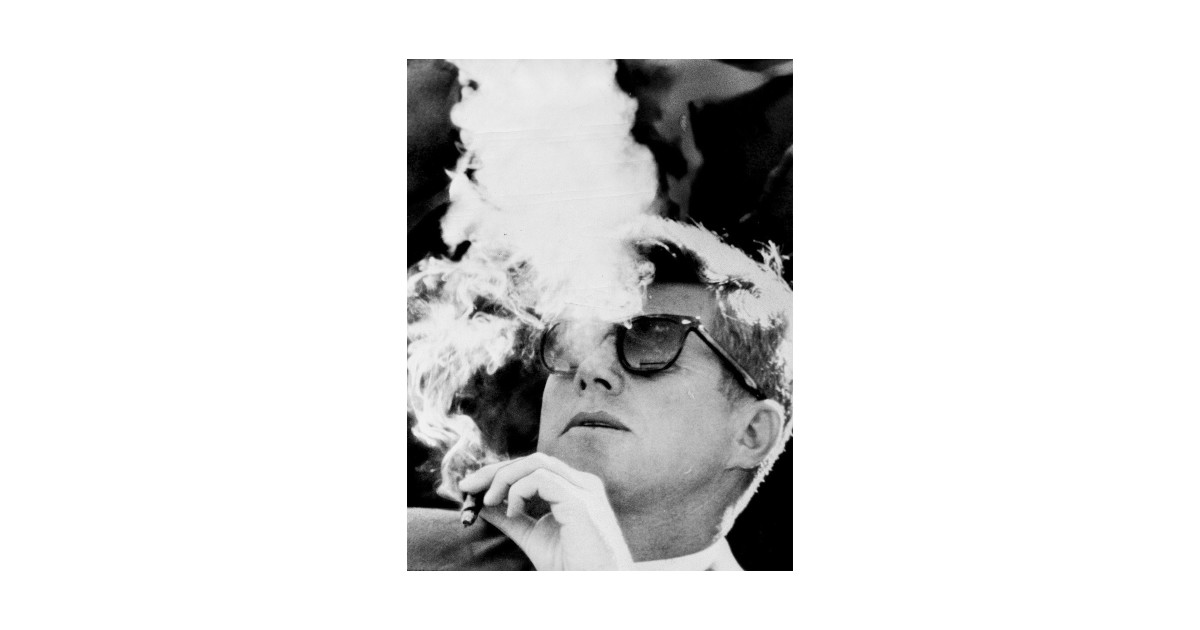 JFK Smoking with Shades | John F. Kennedy With Cigar - President ...