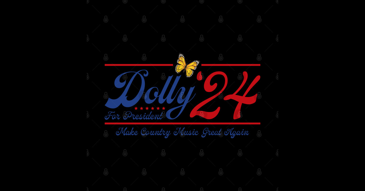 Dolly Parton 2024 For President - Dolly Parton Music - Sticker | TeePublic
