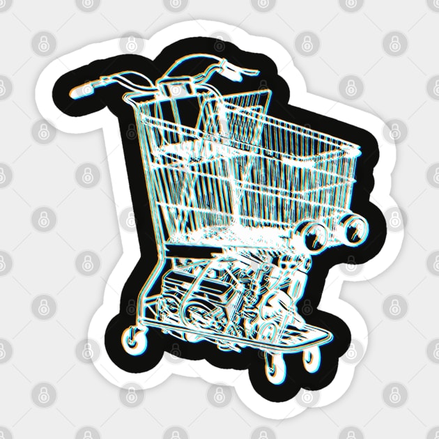 Shopping Cart - Shopping Cart - Sticker | TeePublic
