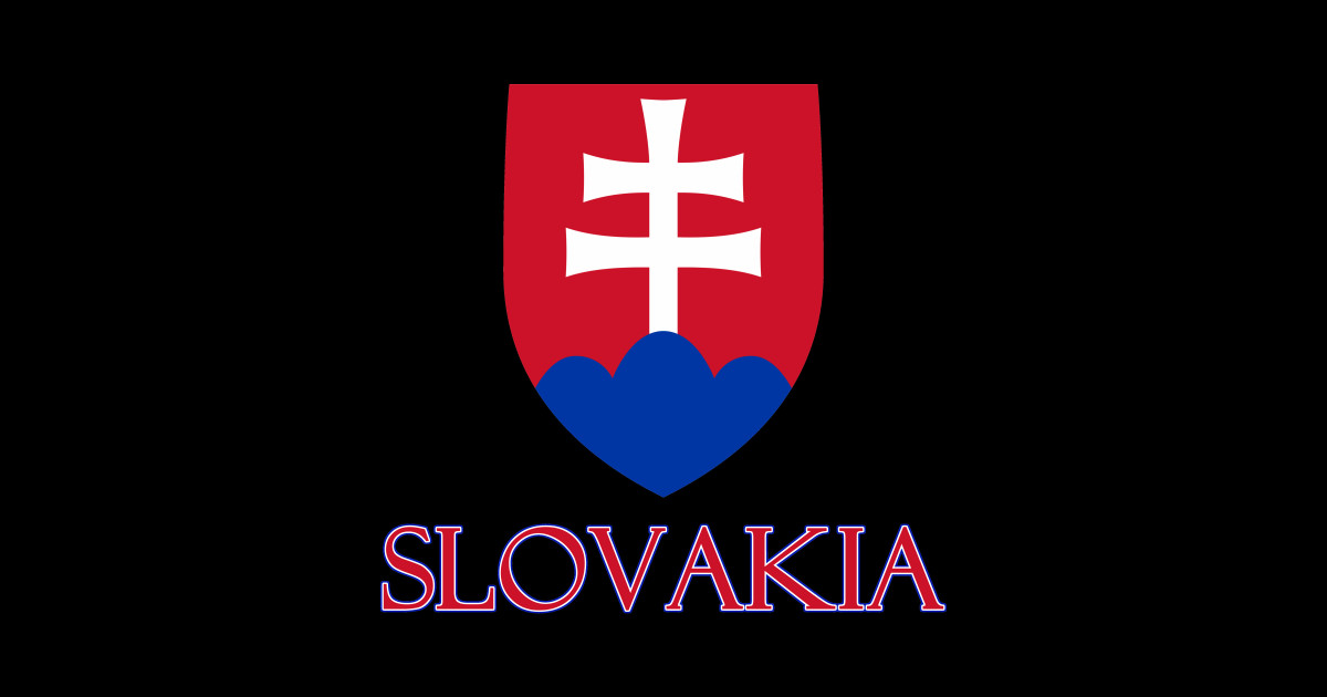 Slovakia - Slovak Coat of Arms Design - Slovakian - Sticker | TeePublic