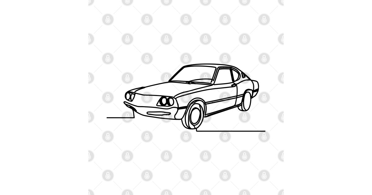 Mazda RX3 Line Drawing - Mazda - T-Shirt | TeePublic