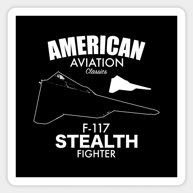 F-117 Nighthawk - Usaf F117 Nighthawk Stealth Fighter - Sticker | TeePublic