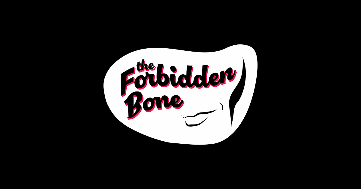 The Forbidden Bone (white abstract BG) - Spuffy - Sticker | TeePublic