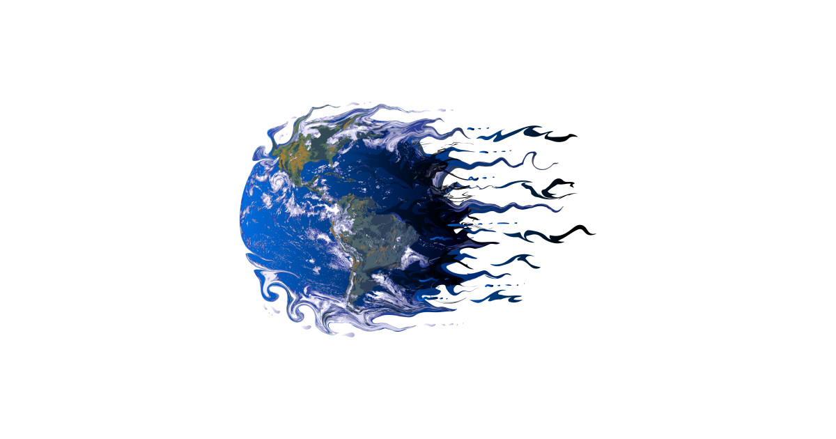 Warped Earth - Earth - T-Shirt | TeePublic