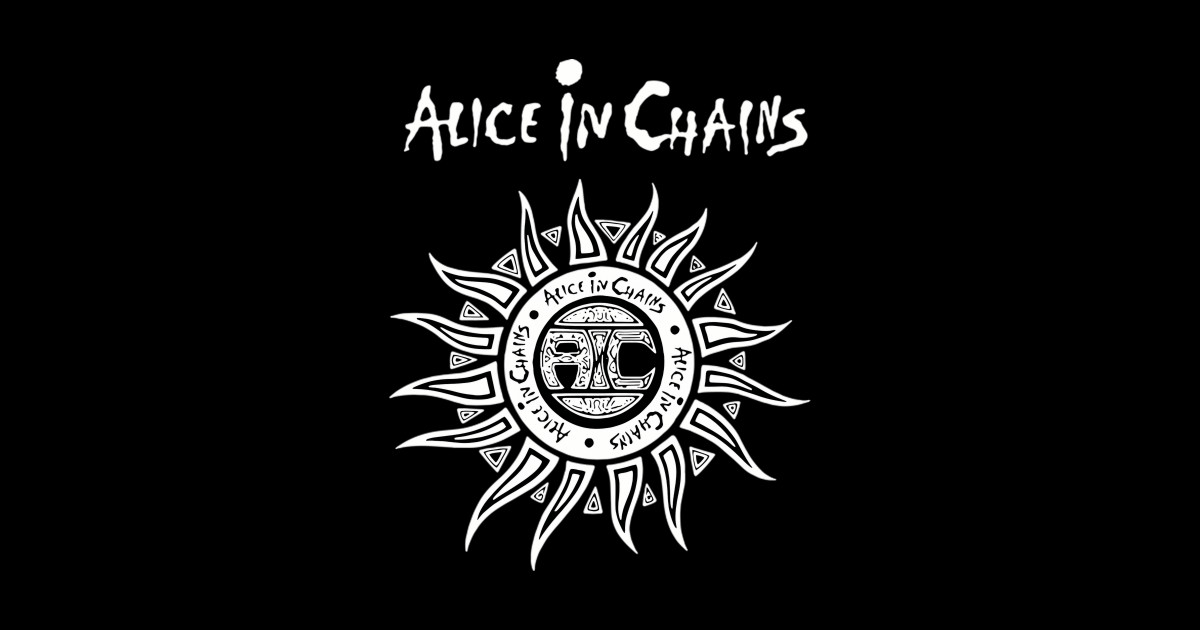 Alice In Chains Iconic Logo Tribal Sun Symbol Grunge Power - Alice In ...