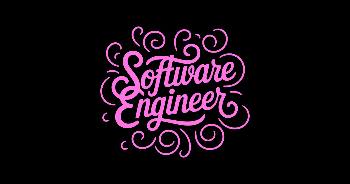 Software Engineer! Pink Girlie Coding - Coder Girl - Sticker | TeePublic