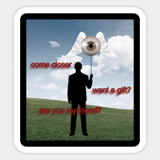 Weirdcore Aesthetic Shadow Man And Eyeball Balloon - Weirdcore ...