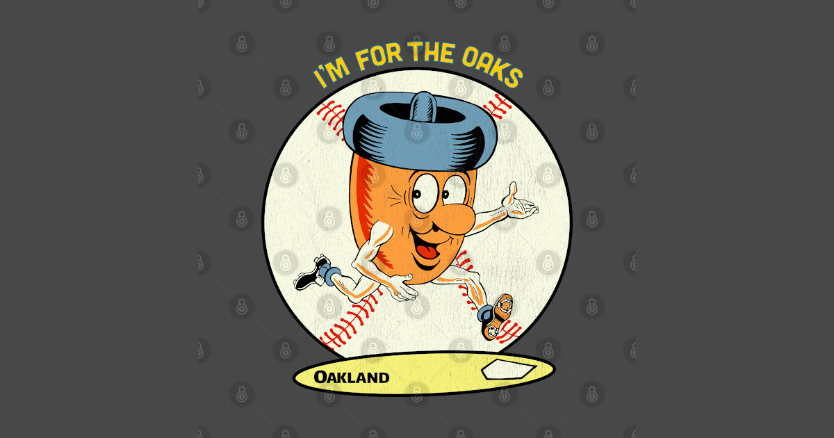 Iconic Oakland Oaks Baseball 1955 - Oakland - T-Shirt | TeePublic