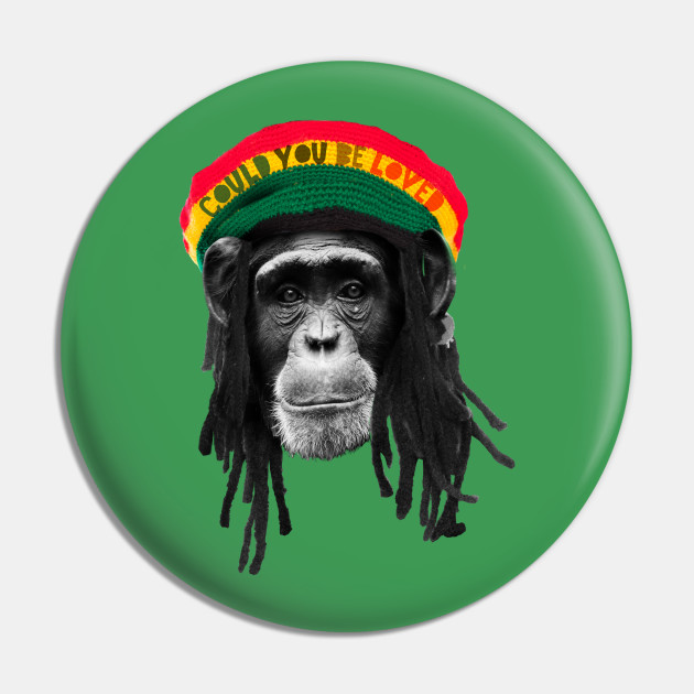 Jamaica Monkey - Jamaica - Pin | TeePublic