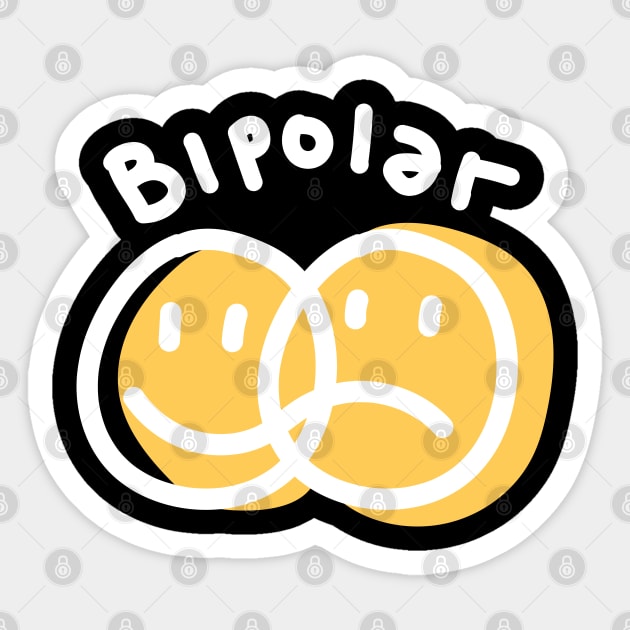 Bipolar Happy Sad Face Emoticon Black - Bipolar Happy Face Sad Face ...