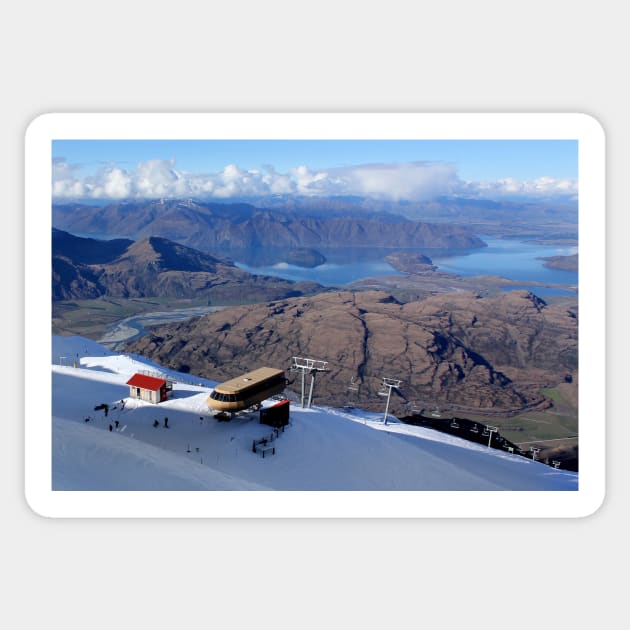 Top of 6 seater express lift at Treble Cone NZ - Mountains - Sticker ...