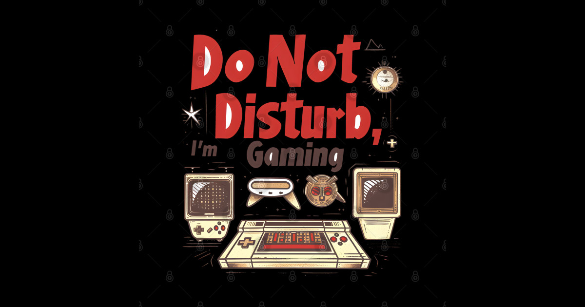 Retro Gaming 'Do Not Disturb' Sign for Dedicated Gamers - Retro Game ...