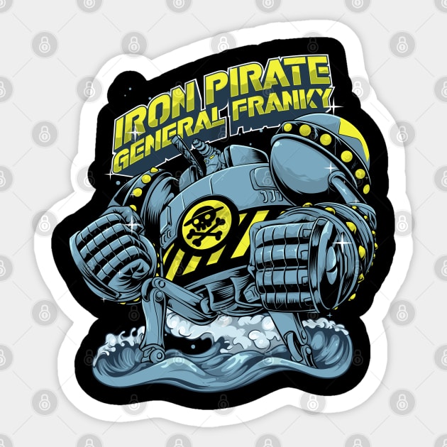Franky Pirate FUN Fanart - Anime - Sticker | TeePublic