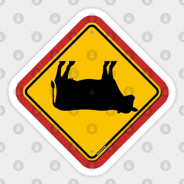 Yield to Cow Tipper - Cow Tipping - Sticker | TeePublic