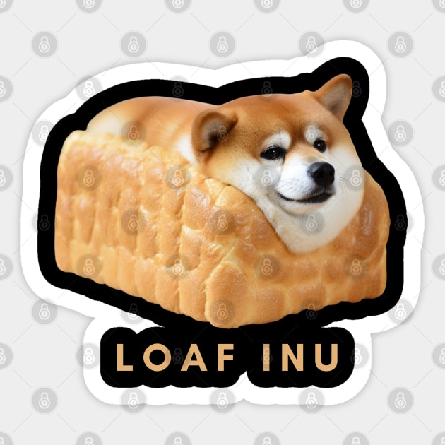 Loaf Inu Shiba - Shiba Inu - Sticker | TeePublic