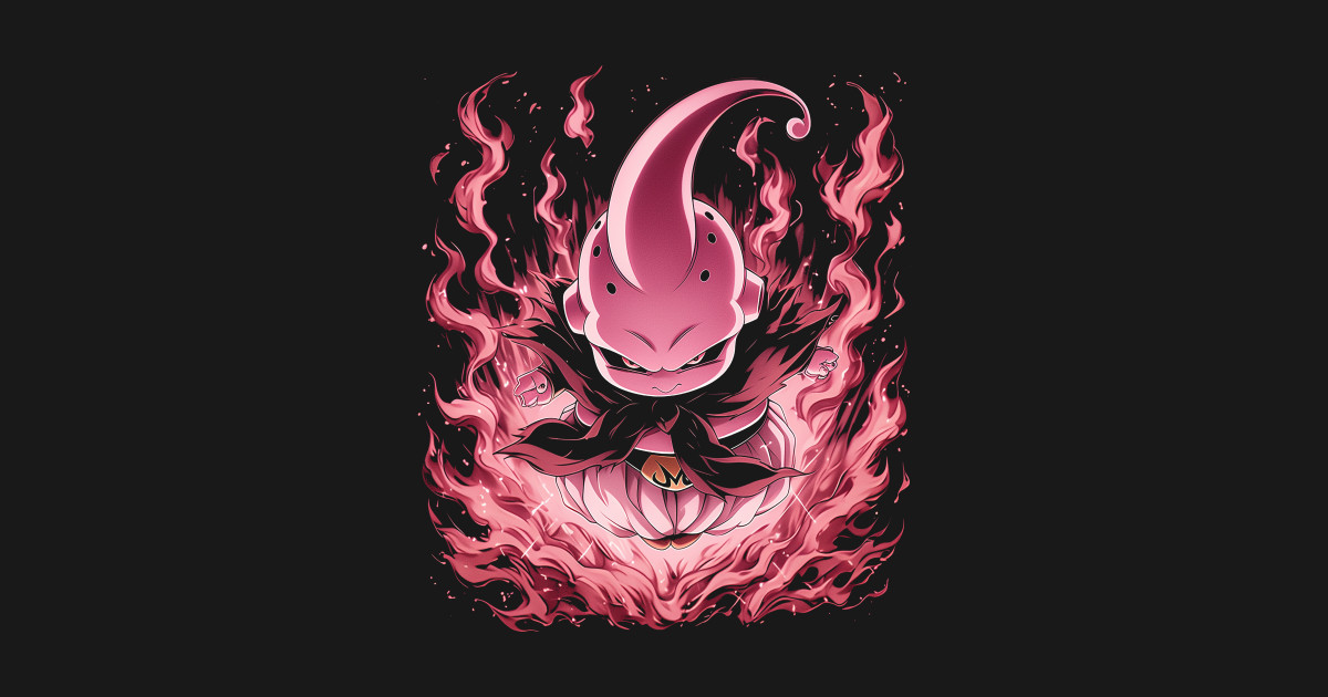 Majin Buu Red Aura Dragon Ball - Majin Buu - T-Shirt | TeePublic