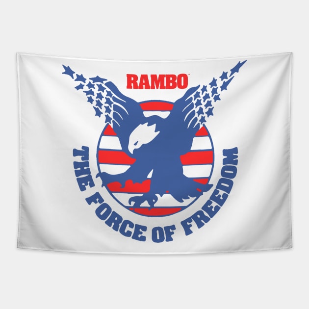 The Force of Freedom - Rambo - Tapestry | TeePublic