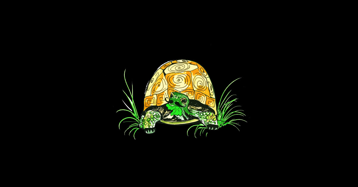 Cheeky turtle with moustache - Turtle - Sticker | TeePublic
