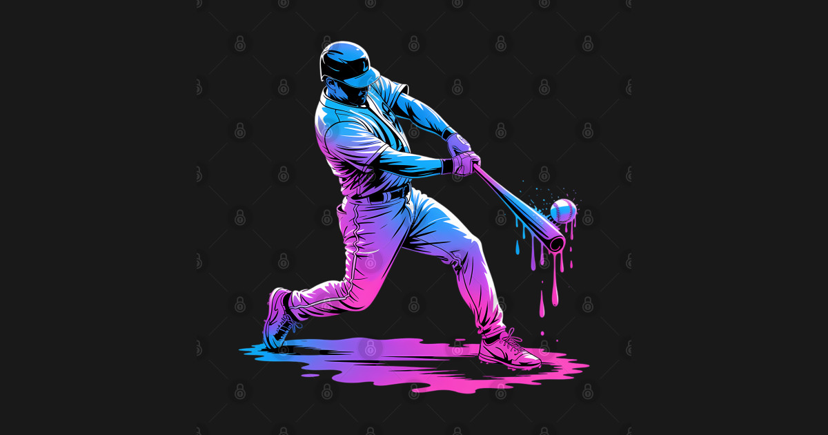 Baseball Drip For Boys Player Ice Cream Drip Baseball - Baseball Drip ...